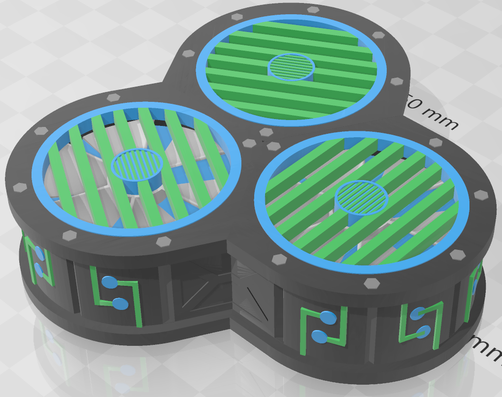 Free STL file Industrial Fans - Scatter Terrain - WH40k 🎲 ・Template to ...