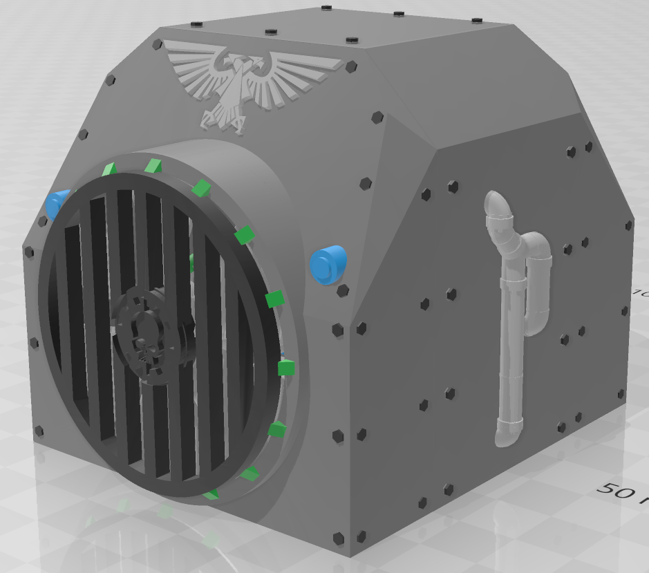 Free STL file Industrial Fans - Scatter Terrain - WH40k 🎲 ・Template to ...