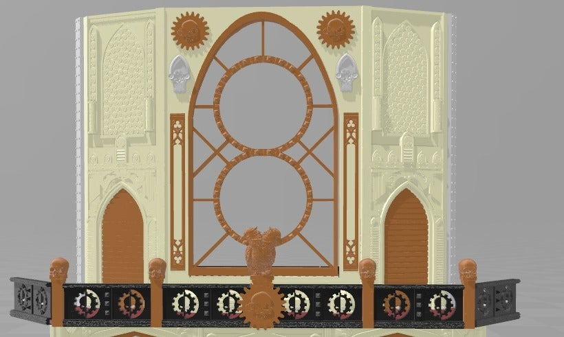 Free STL file Cathedral Large Bay Window and Upper floor - WH40k 🪟 (3MF ...