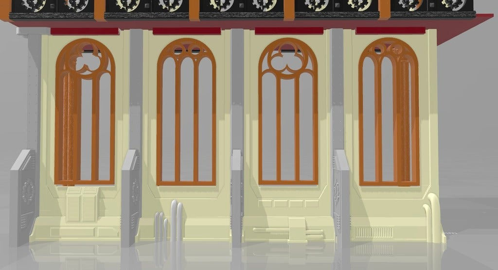 Free STL file Cathedral Tall Windows wall - WH40k 🏛️ (3MF)・3D printer ...