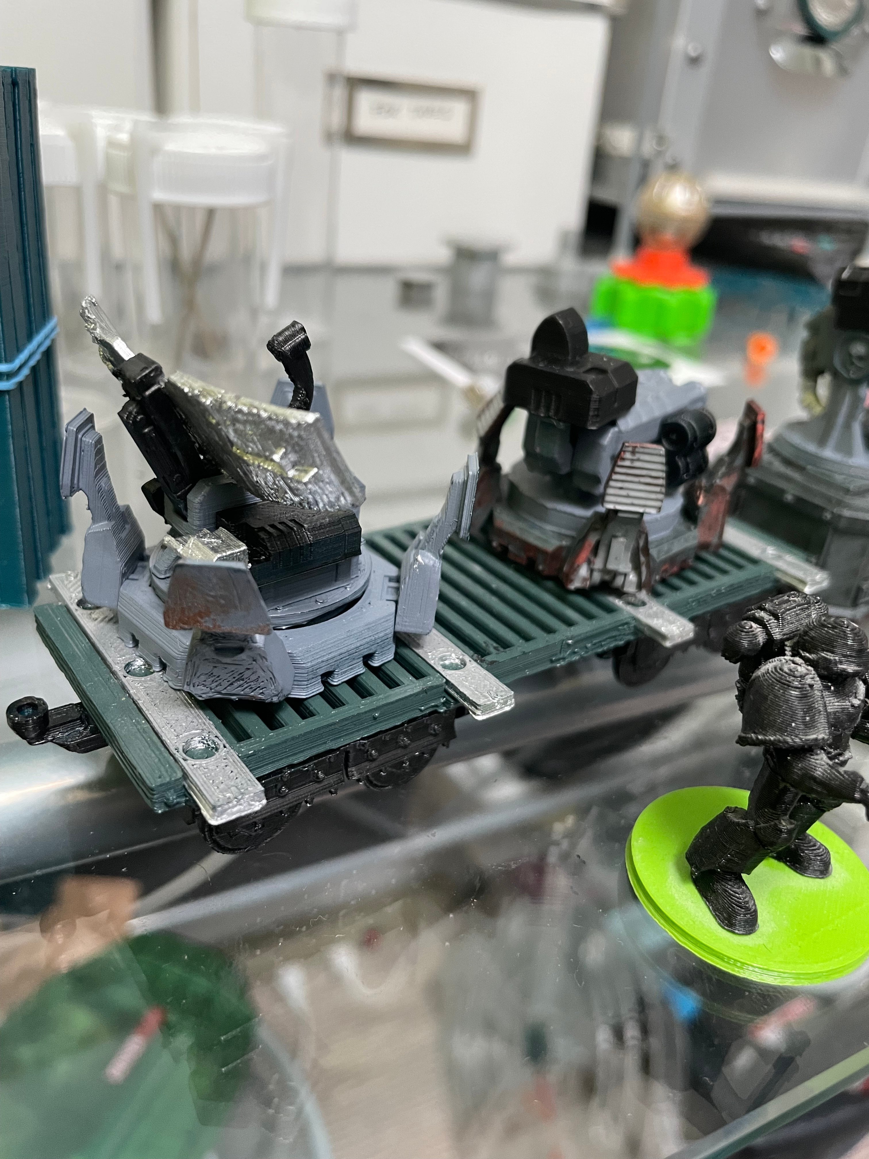 3D printing Aegis Turret Base and Foldable Tarantula base - WH40k・Cults