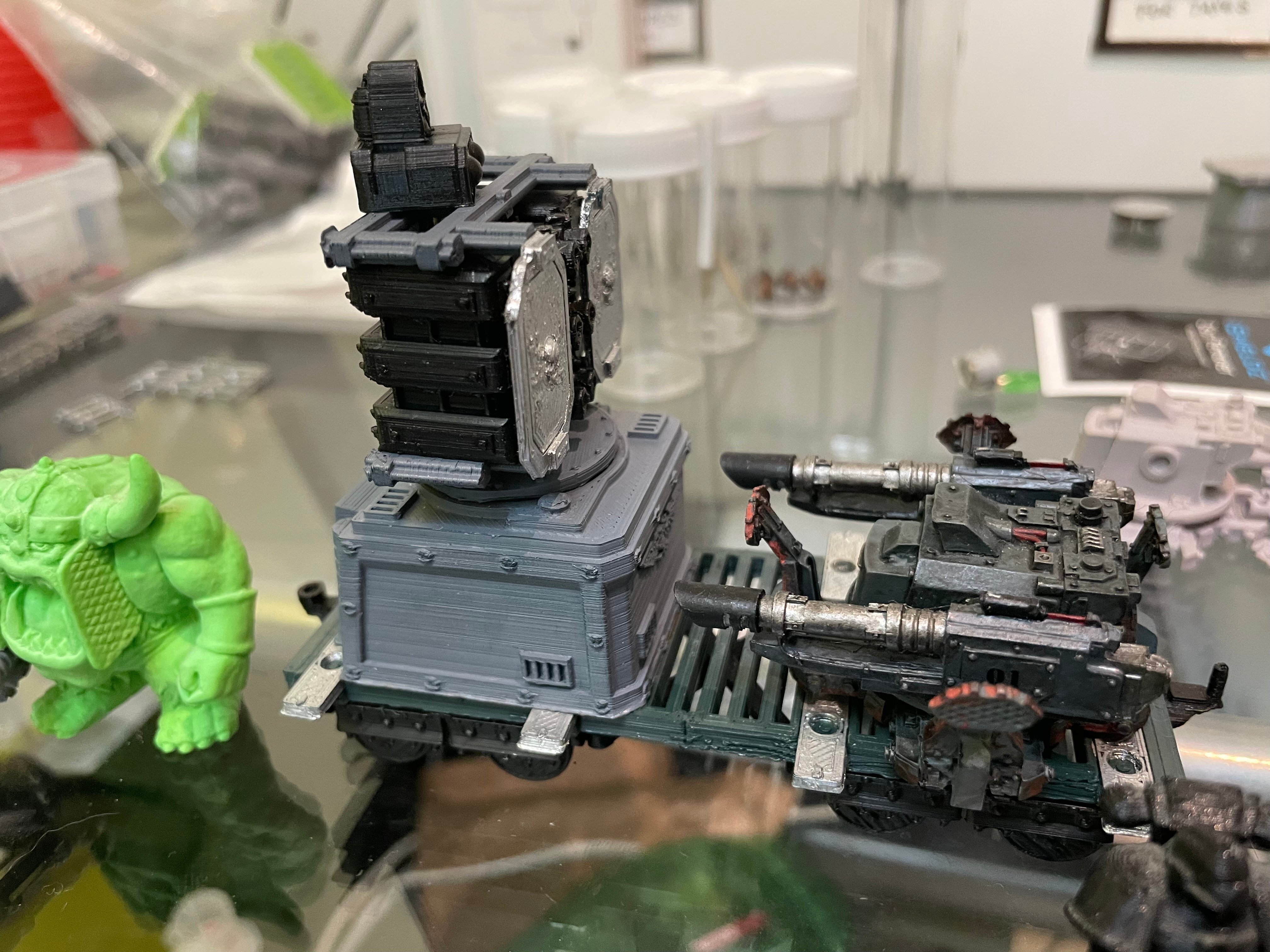 3D printing Aegis Turret Base and Foldable Tarantula base - WH40k・Cults