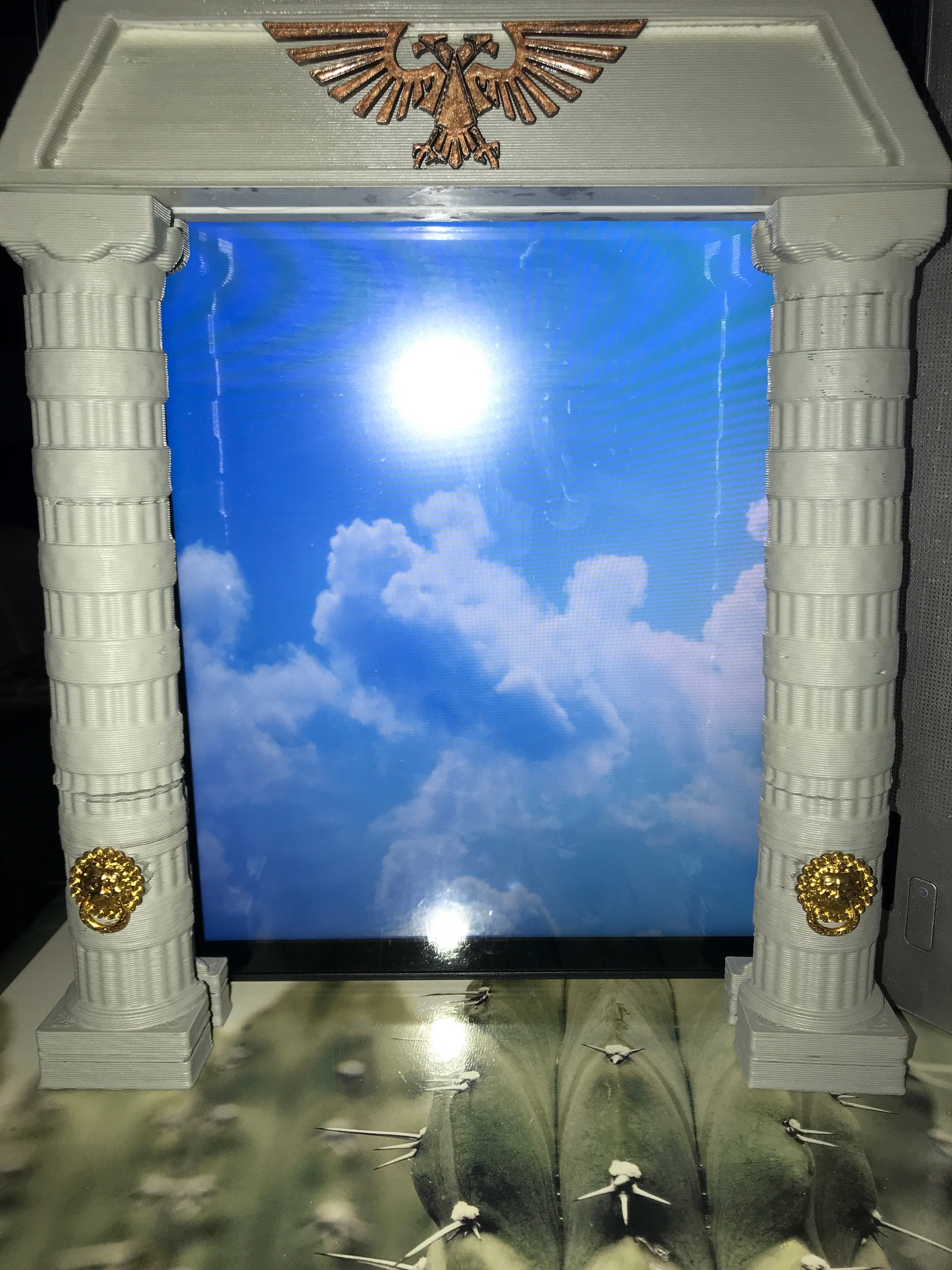 3D printing Imperial Gate (iPad/Tablet Frame) - WH40k・Cults