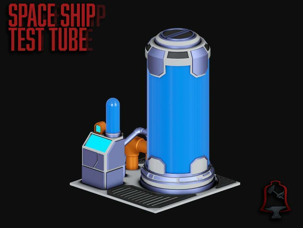 Free STL file Space Ship Testing Tube 🛰 ・Template to download and 3D ...
