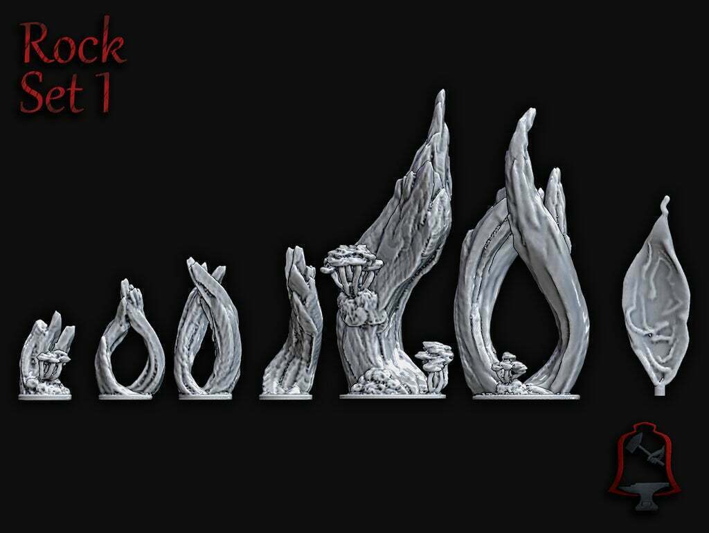 Free STL file OpenFoliage Organic Rock Formations 🪨・3D printer design ...