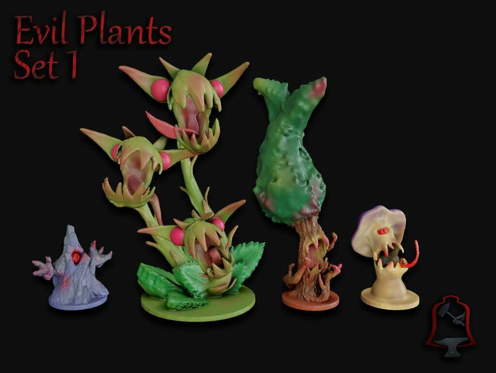 🎲 OpenFoliage Evil Plants - Fully Supported・Free STL File for ・Cults
