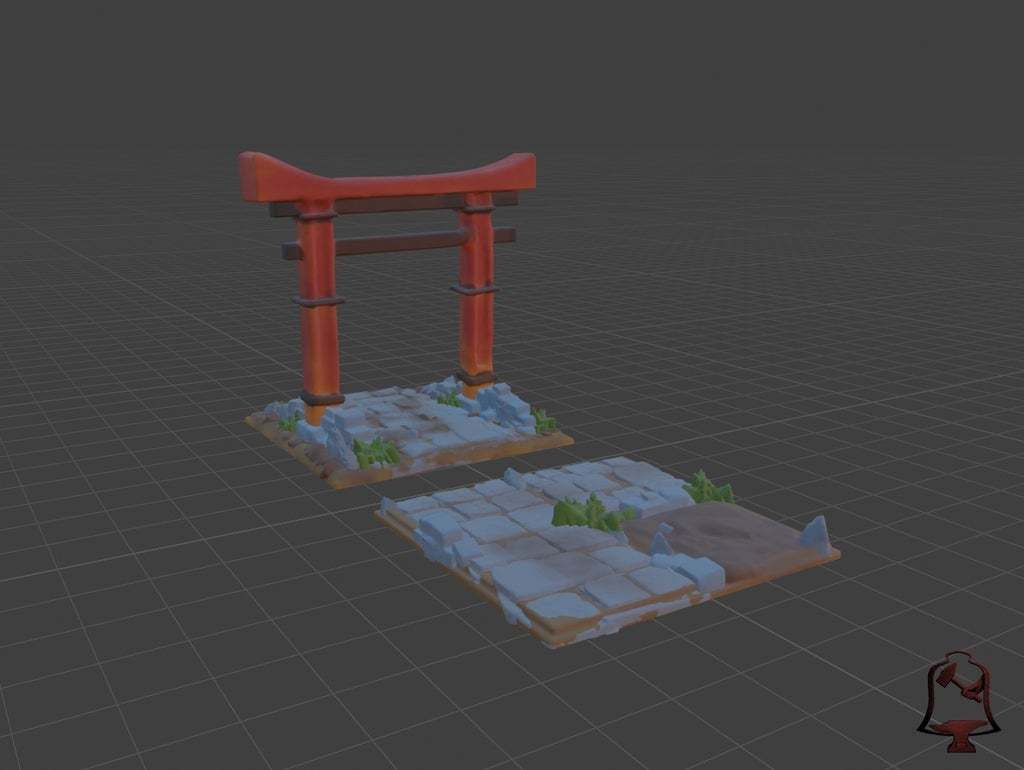 🕍 Torii Arch (Asian Style Temple Entrance)・Free STL File for ・Cults