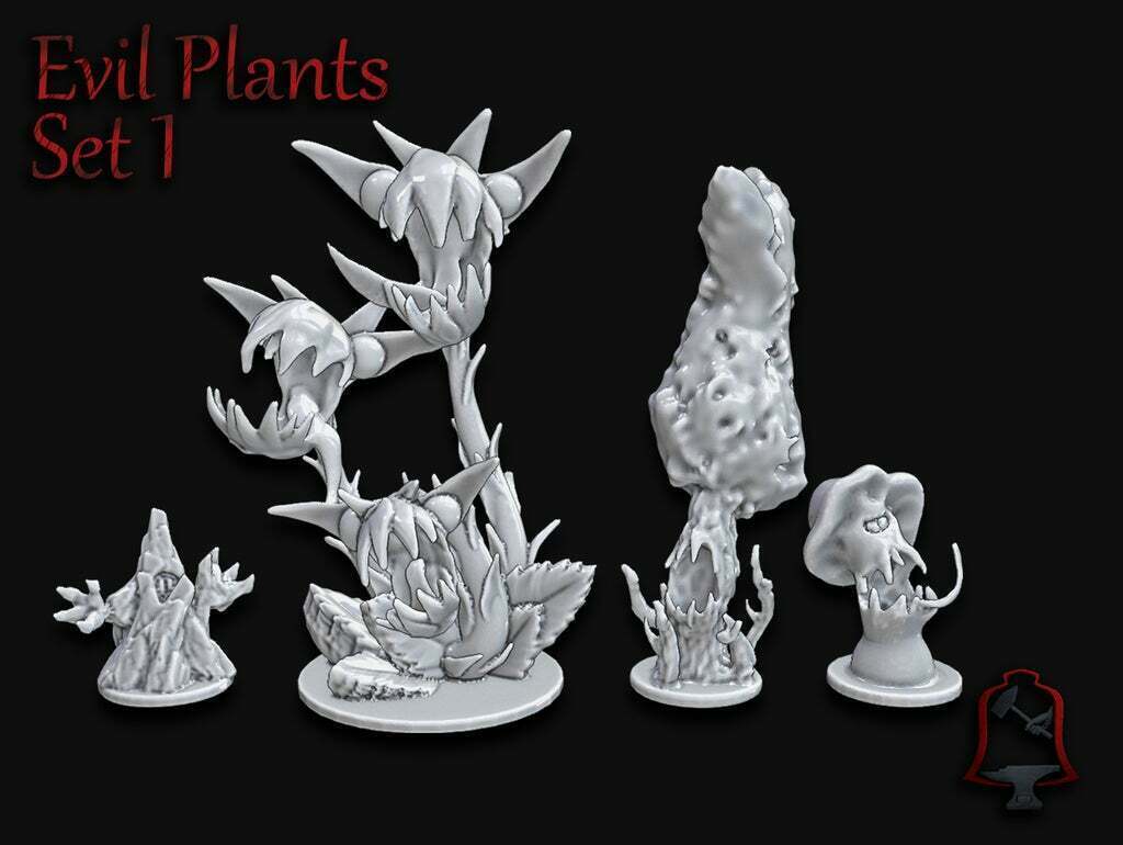 🎲 OpenFoliage Evil Plants - Fully Supported・Free STL File for ・Cults