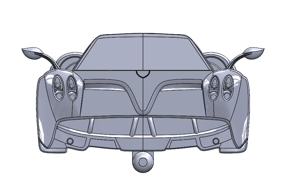 STL file 🚗 Pagani Huayra Key holder ・3D printer design to download・Cults