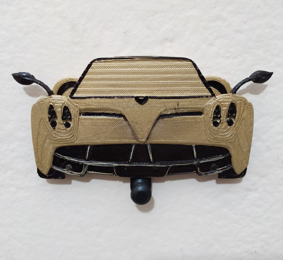 STL file 🚗 Pagani Huayra Key holder ・3D printer design to download・Cults