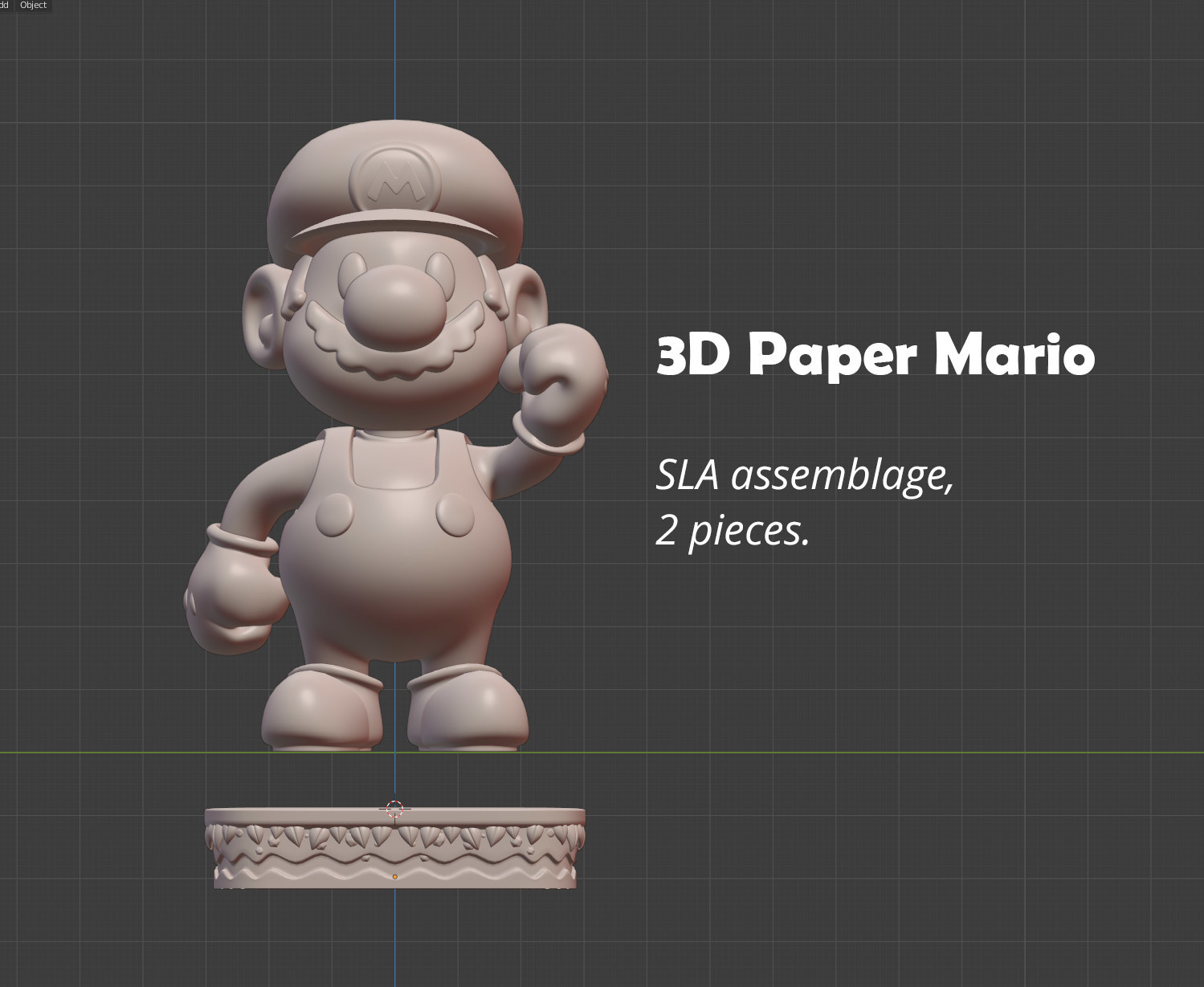 STL file FANART - 3D PAPER MARIO - DIORAMA 👾 ・Template to download and ...