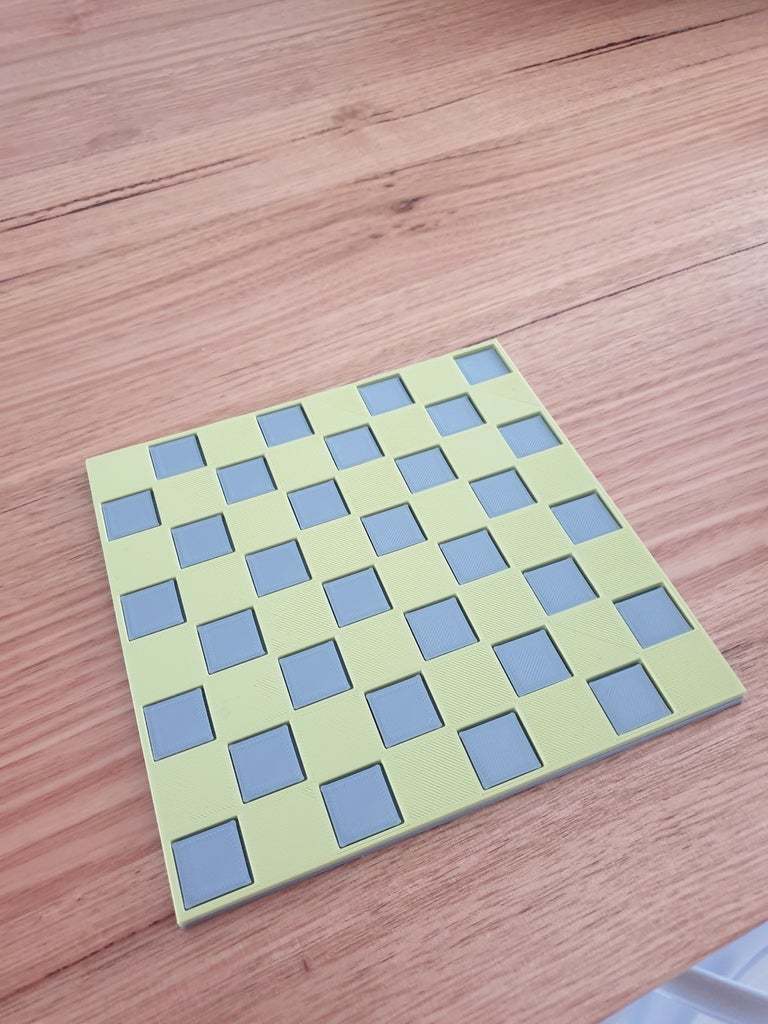 Free STL file Chess board or checkers board ♟️ ・Model to download and ...