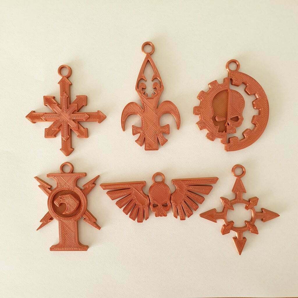 Free STL file Warhammer 40K Keychains (18 factions) ⚔ ・3D printer model ...