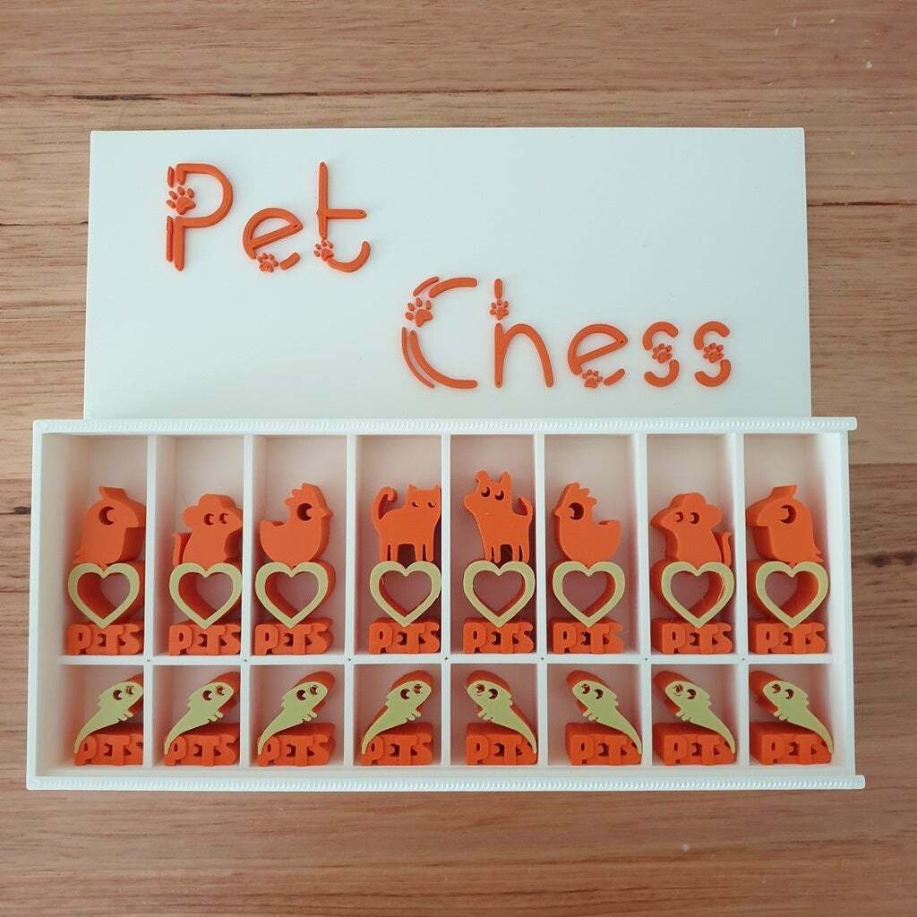 Free STL file Pet Chess and display box ♟️ ・Design to download and 3D ...