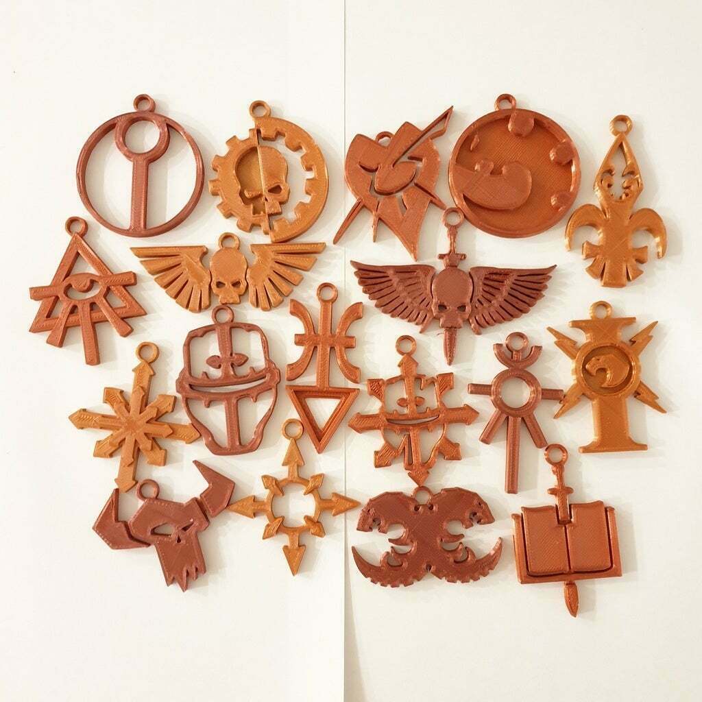 Free STL file Warhammer 40K Keychains (18 factions) ⚔ ・3D printer model ...