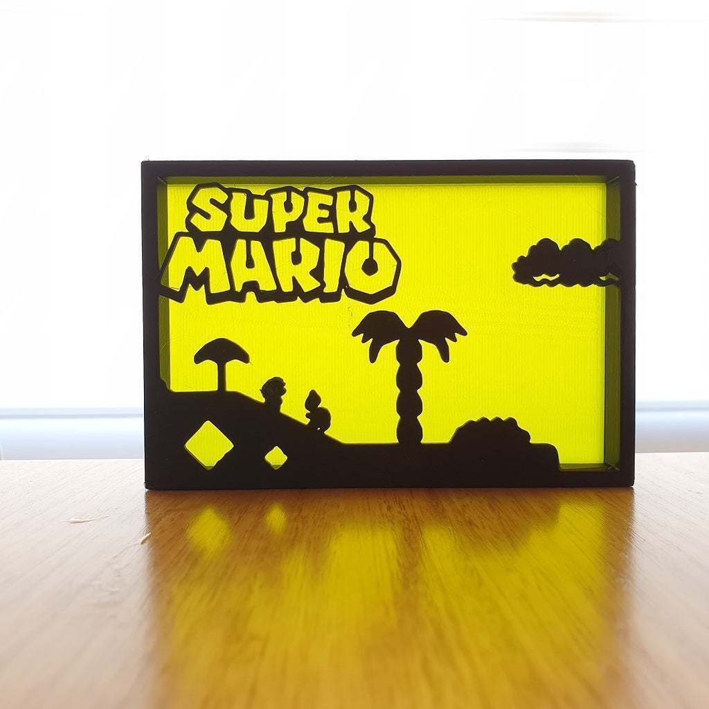 Archivo STL gratis Arte de la silueta de Super Mario 🖼️・Objeto para ...