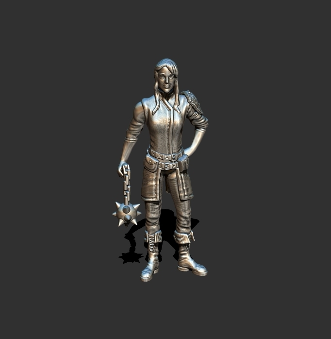 Free STL file Human female with morgenshtern ♀️ ・3D printer model to ...