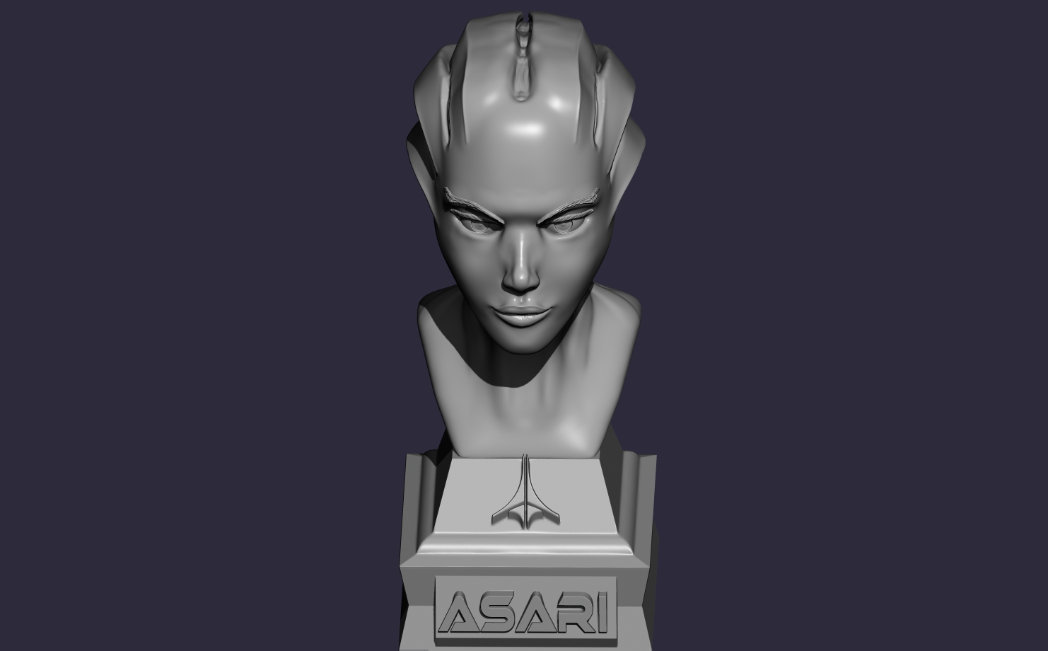 STL file ASARI - mass effect - bust 👤 ・Design to download and 3D print・Cults