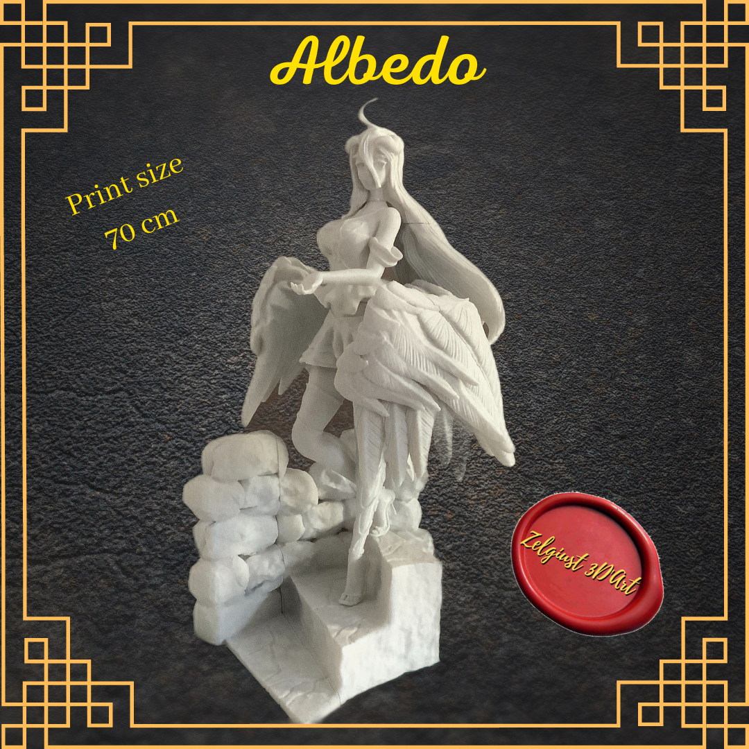 STL file Albedo the overseer - Overlord anime ♀️ ・3D printer model to ...
