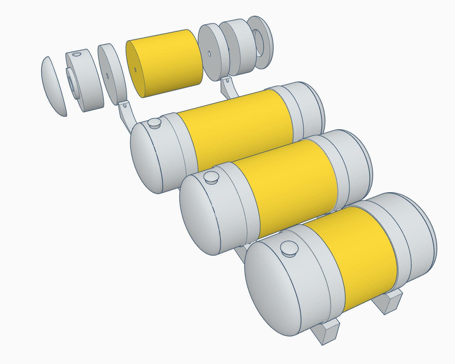 ⛽ Hotrod/Ratrod 1/10 scale adjustable fuel tank・ STL File for ・Cults