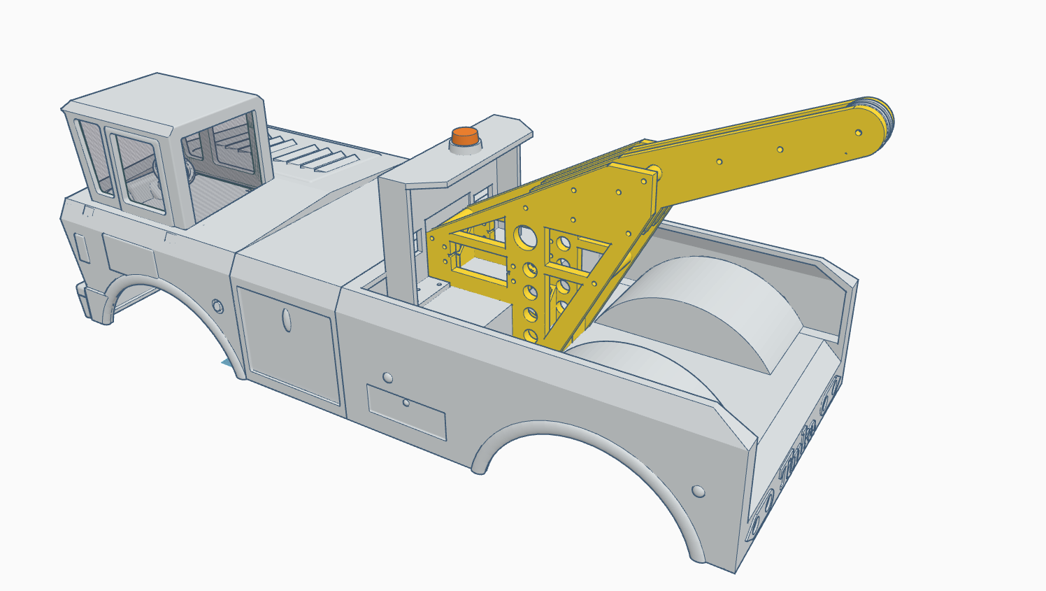 STL file Tonka Wrecker Full Body Set with adjustable wheelbase 👽 ・3D ...