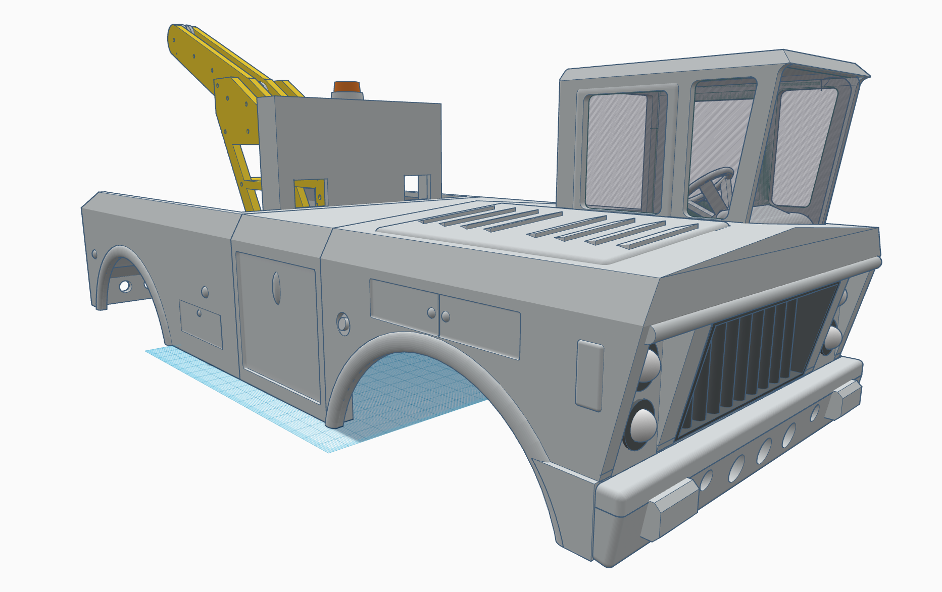 STL file Tonka Wrecker Full Body Set with adjustable wheelbase 👽・3D ...