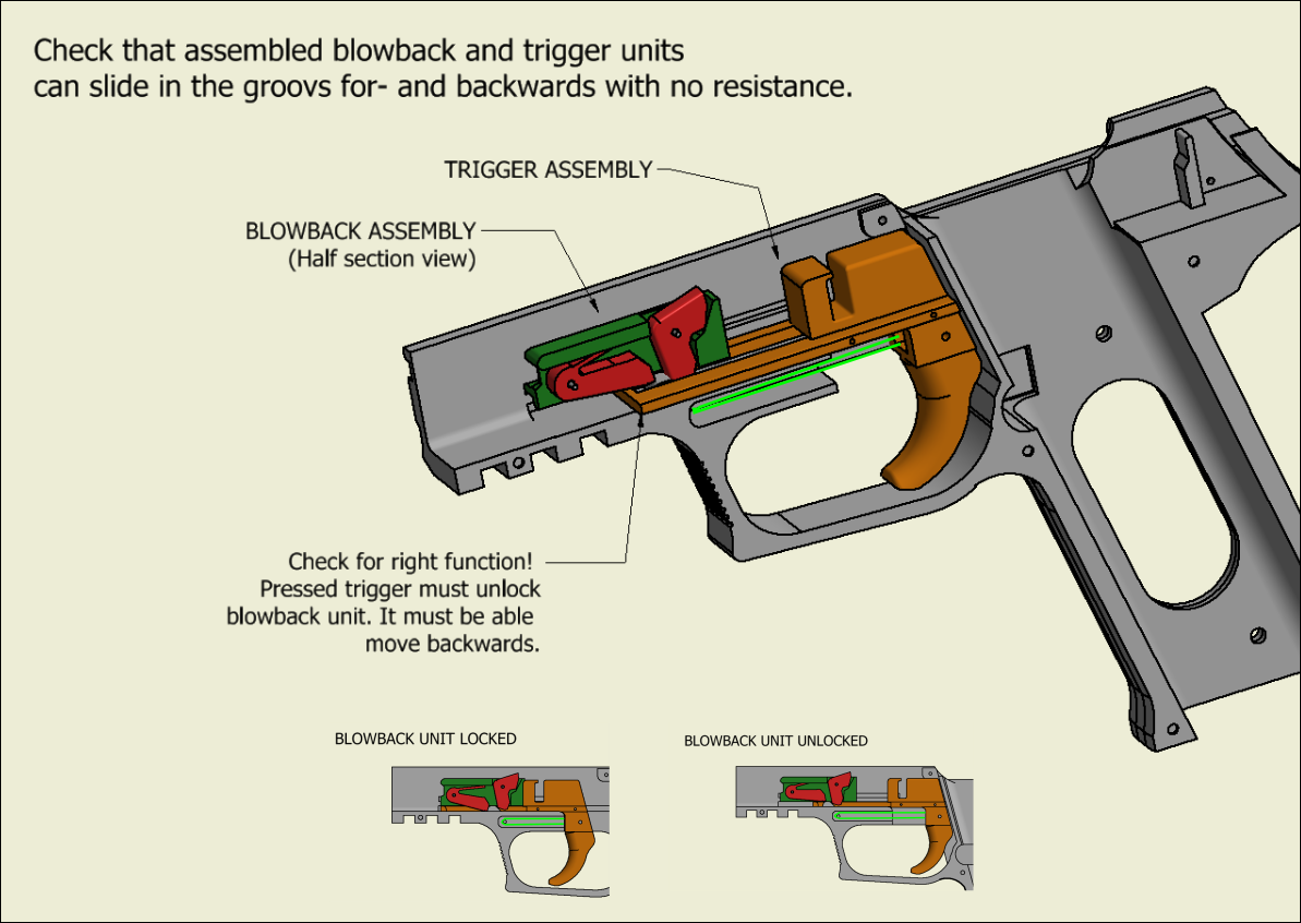 🐚 Blowback and shell ejecting rubber band gun (Sig Sauer P226)・ 3D File ...