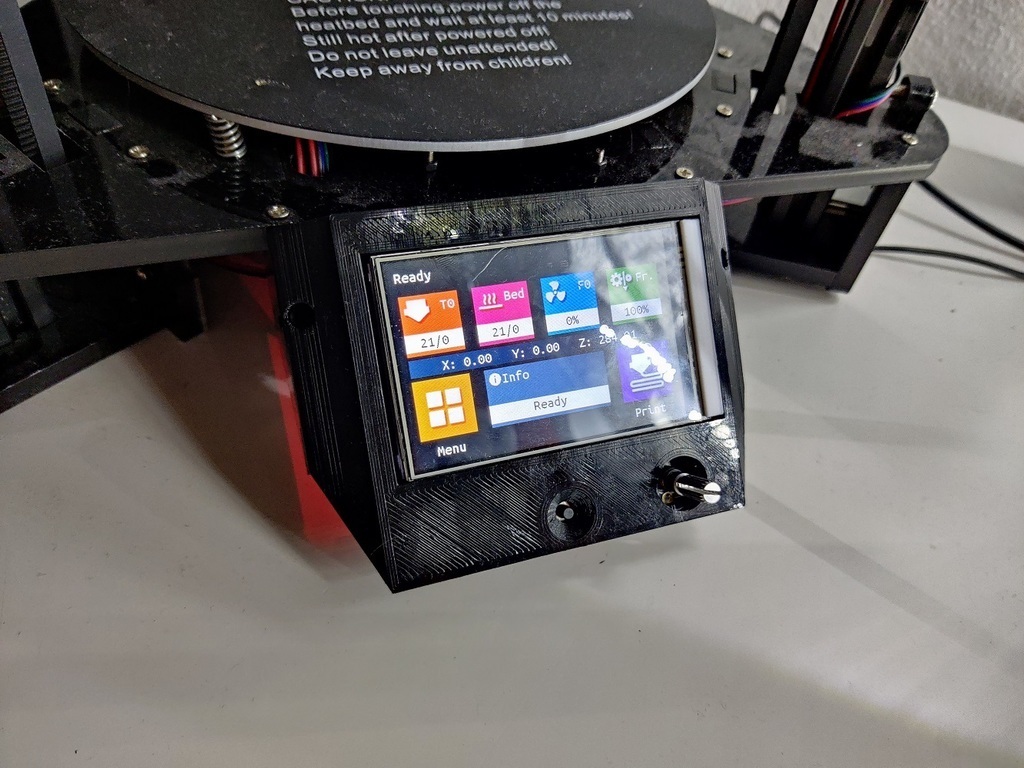 Бесплатный 3D файл EZT T1 Крепление для дисплея TFT35 LCD 🧞‍♂️ ・Дизайн 3D-печати для загрузки・Cults
