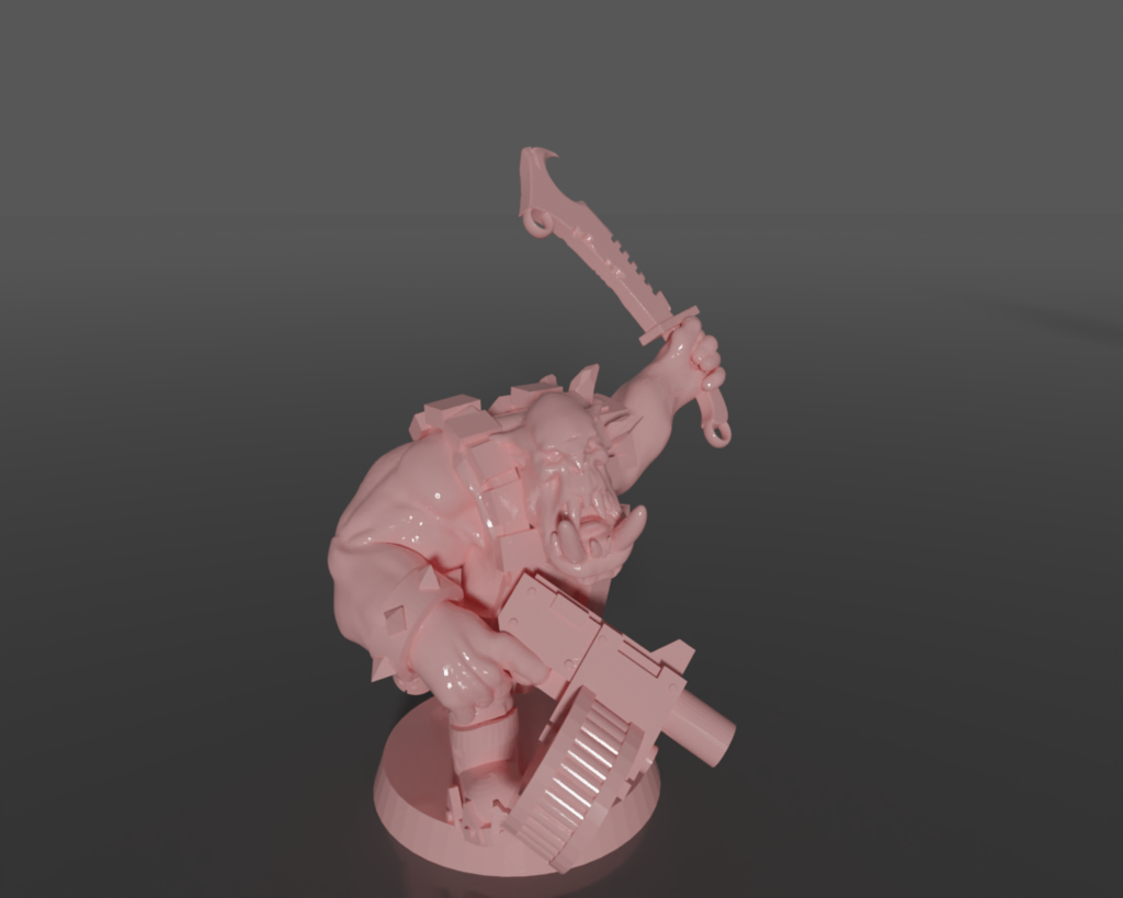 🔫 Ork soldiers with melee weapons and pistols set#3・Free STL File for ...