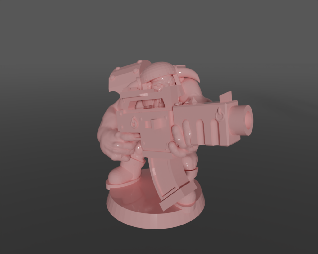 🎲 Ork soldiers with rifles set #1・Free STL File for ・Cults