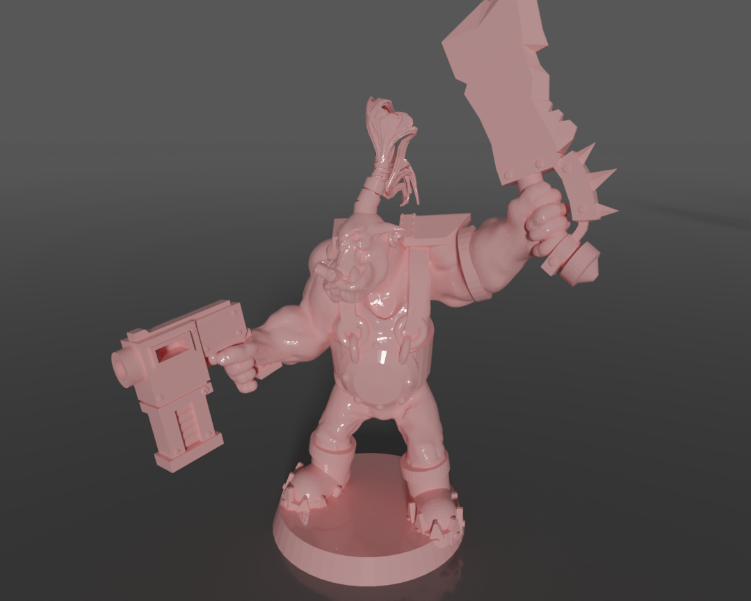 🔫 Ork soldiers with melee weapons and pistols set#2・Free STL File for ...