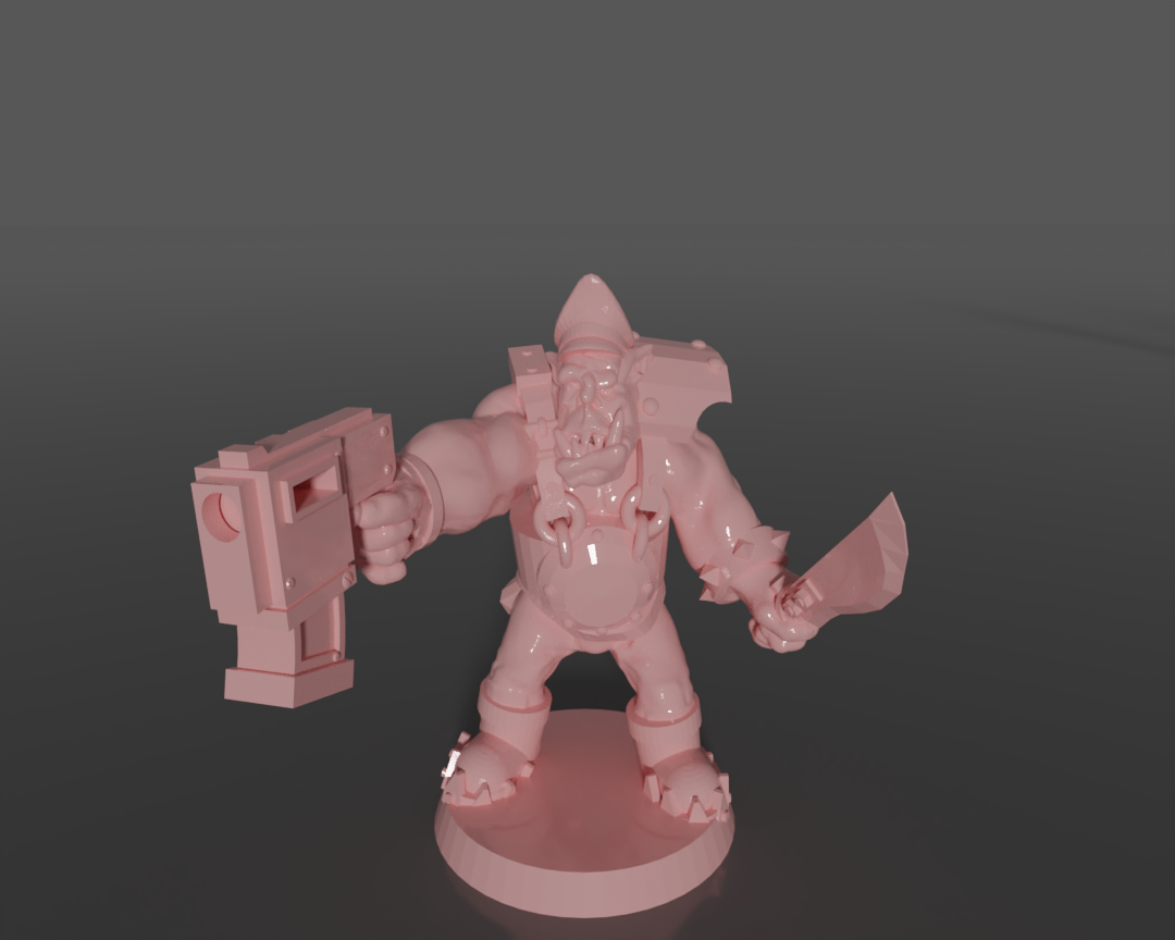 🔫 Ork soldiers with melee weapons and pistols set#4・Free STL File for ...