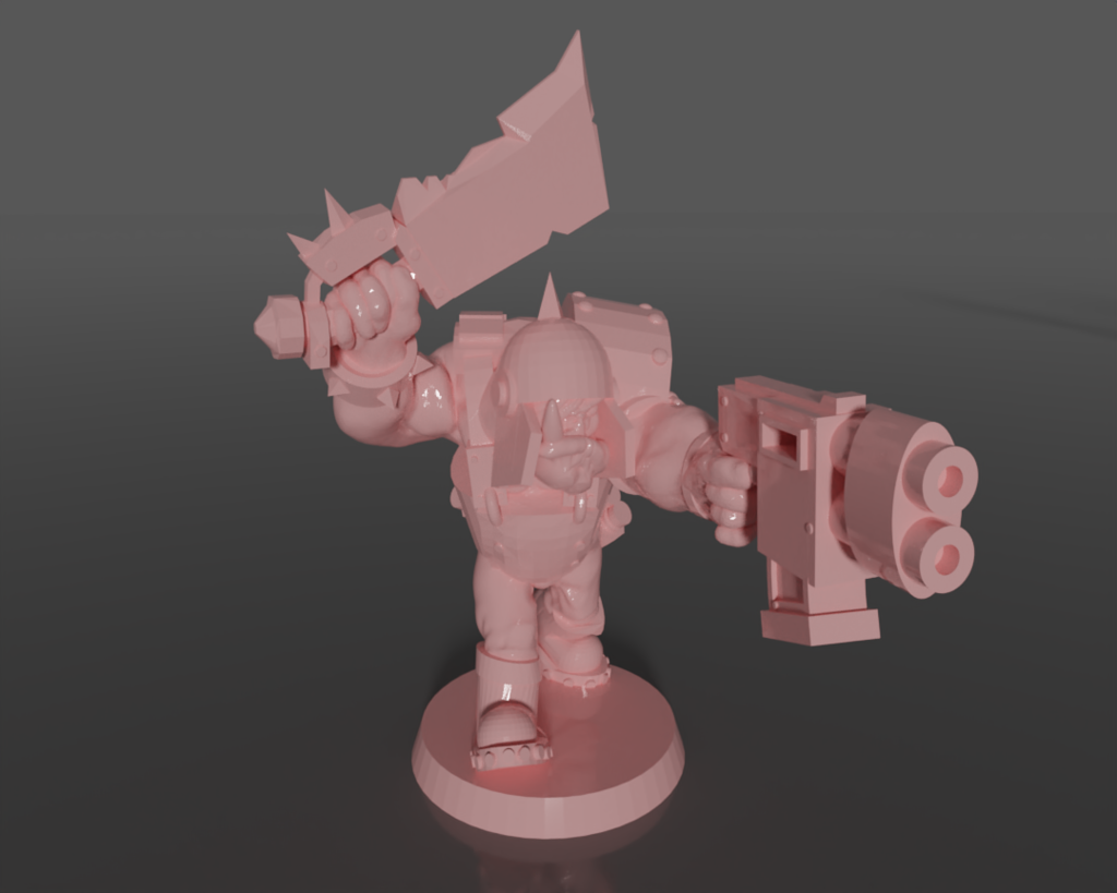 🔫 Ork soldiers with melee weapons and pistols set#4・Free STL File for ...