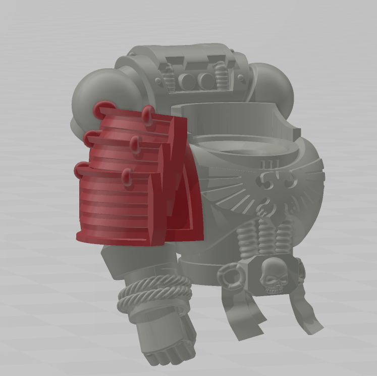 ⚔ Layered Pauldron of the Emperor's Shadows・Free STL File for ・Cults