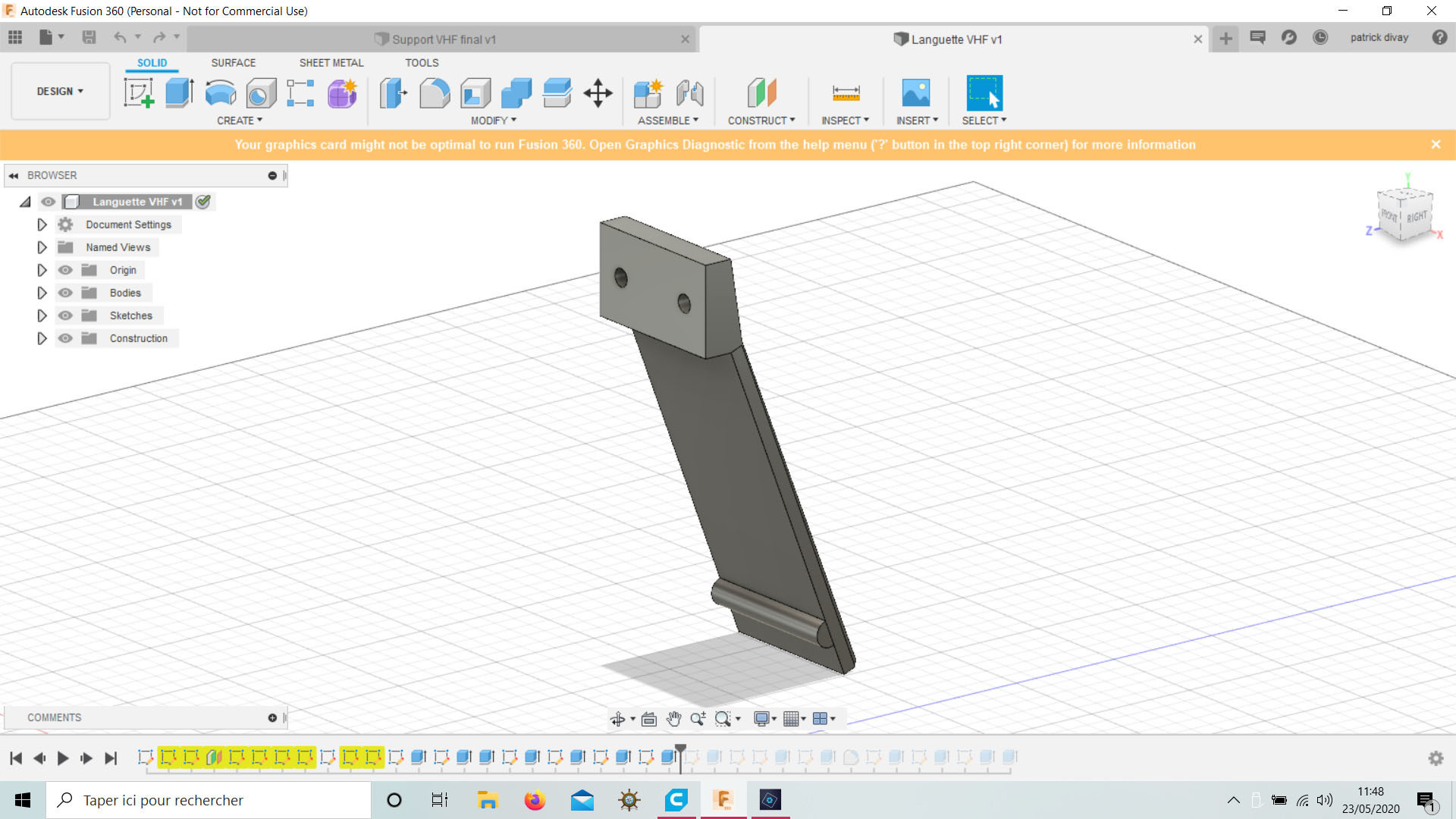 STL file VHF RT411 support 📱 ・3D printable model to download・Cults