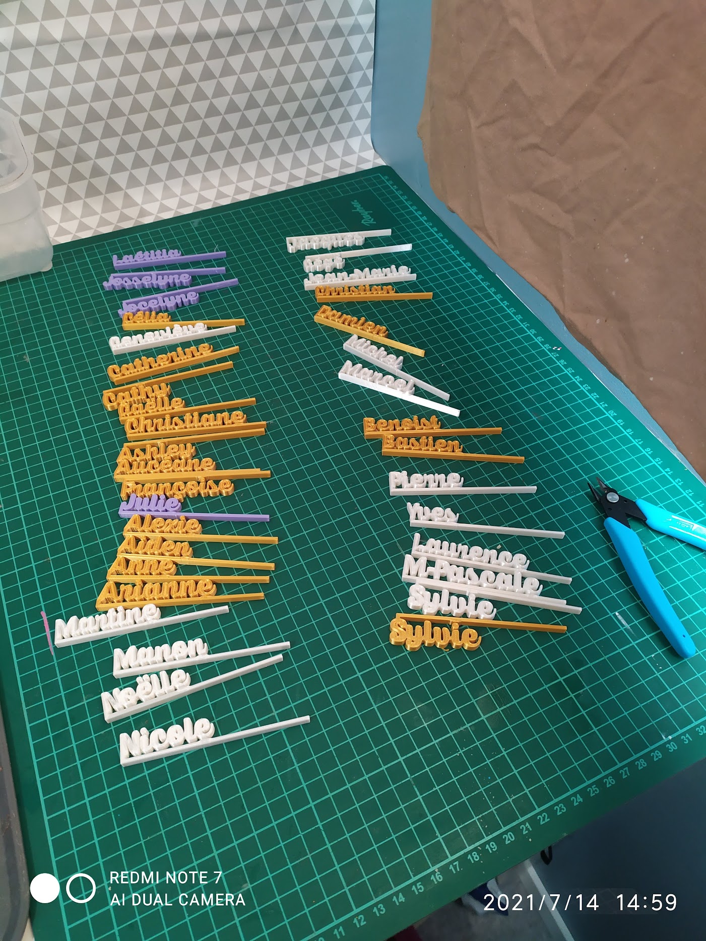 3D file brand glass first name (set for straight glass) 🎂 ・3D printing ...