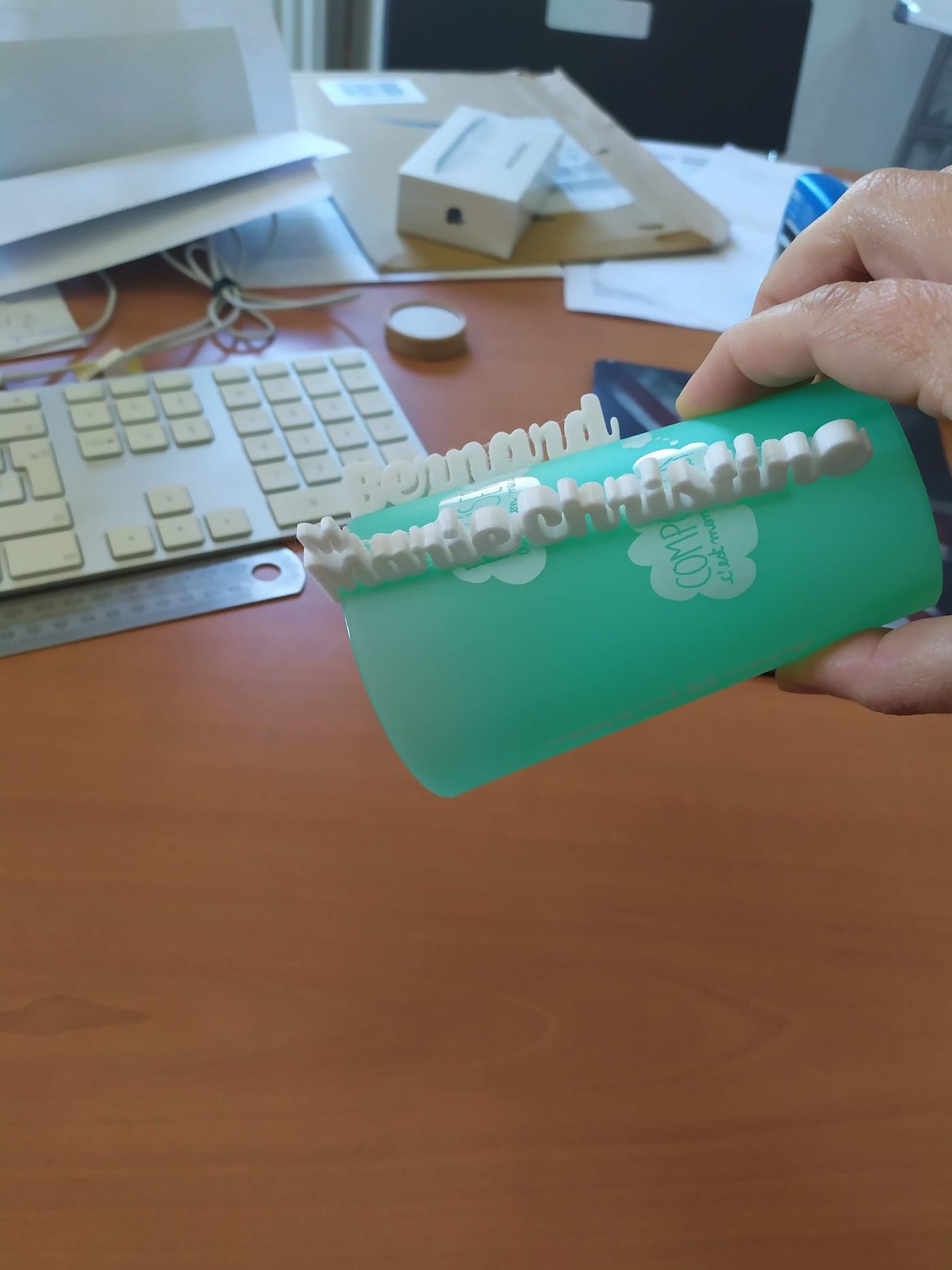 3D file Name tag (to put on + to hang) lot 436 names 🎂 ・3D printer ...