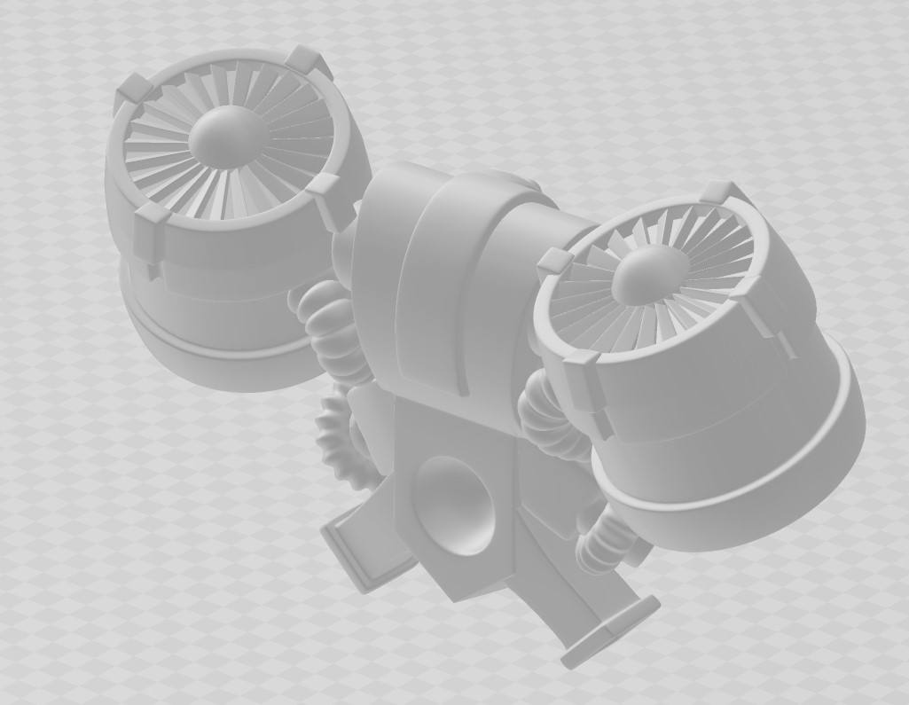 🛰 Jump pack for space old school space navies・ STL File for ・Cults