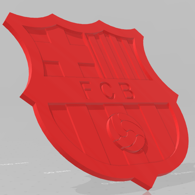 STL-Datei Barcelona Football Club Shield 🏈・3D-Druck-Idee zum ...
