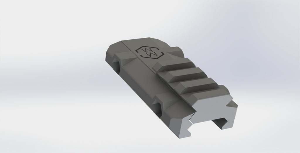 👴 Picatinny Riser - Half Inch - OLD・Free STL File for ・Cults