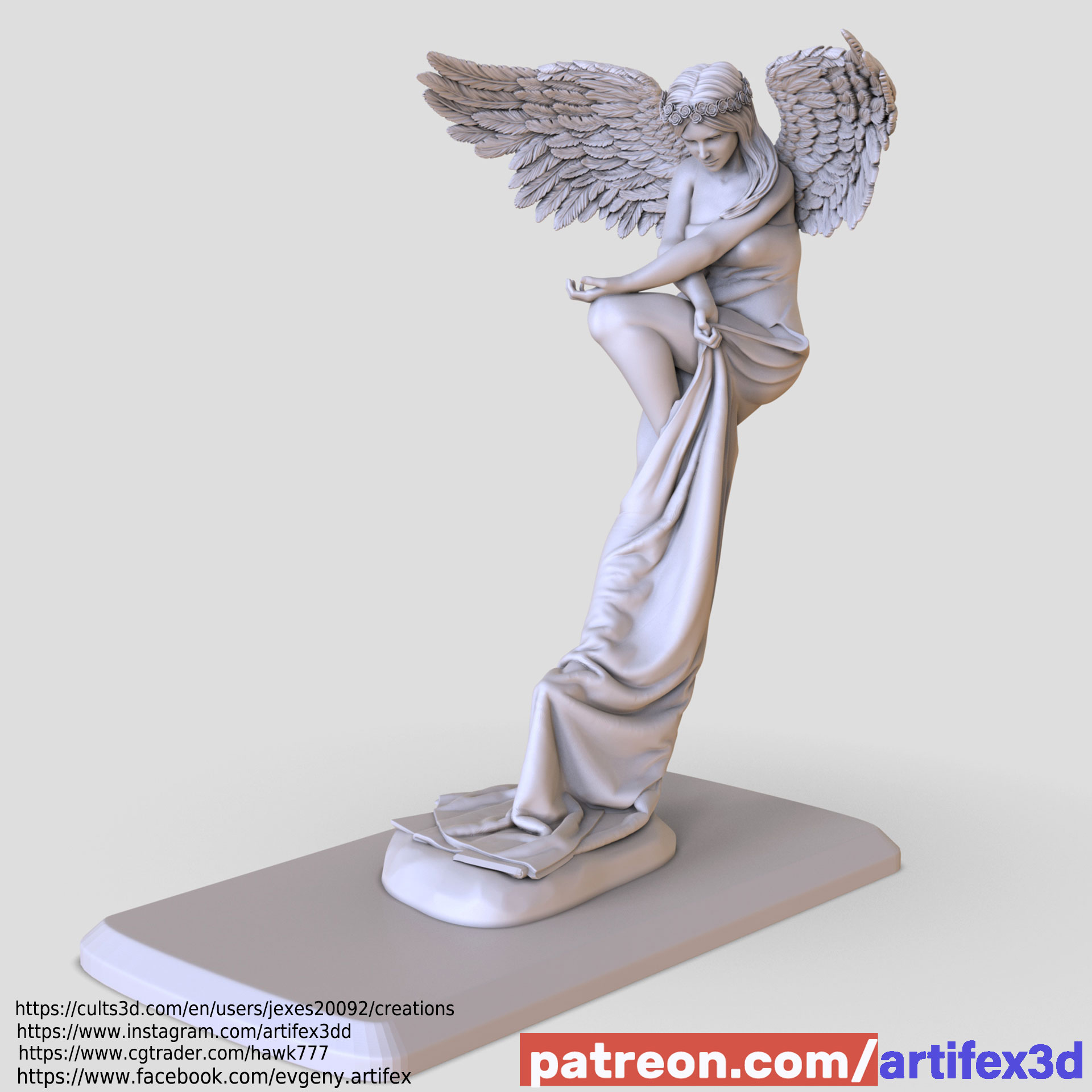 Archivo 3D ángel 🗿 ・Diseño para descargar y imprimir en 3D・Cults