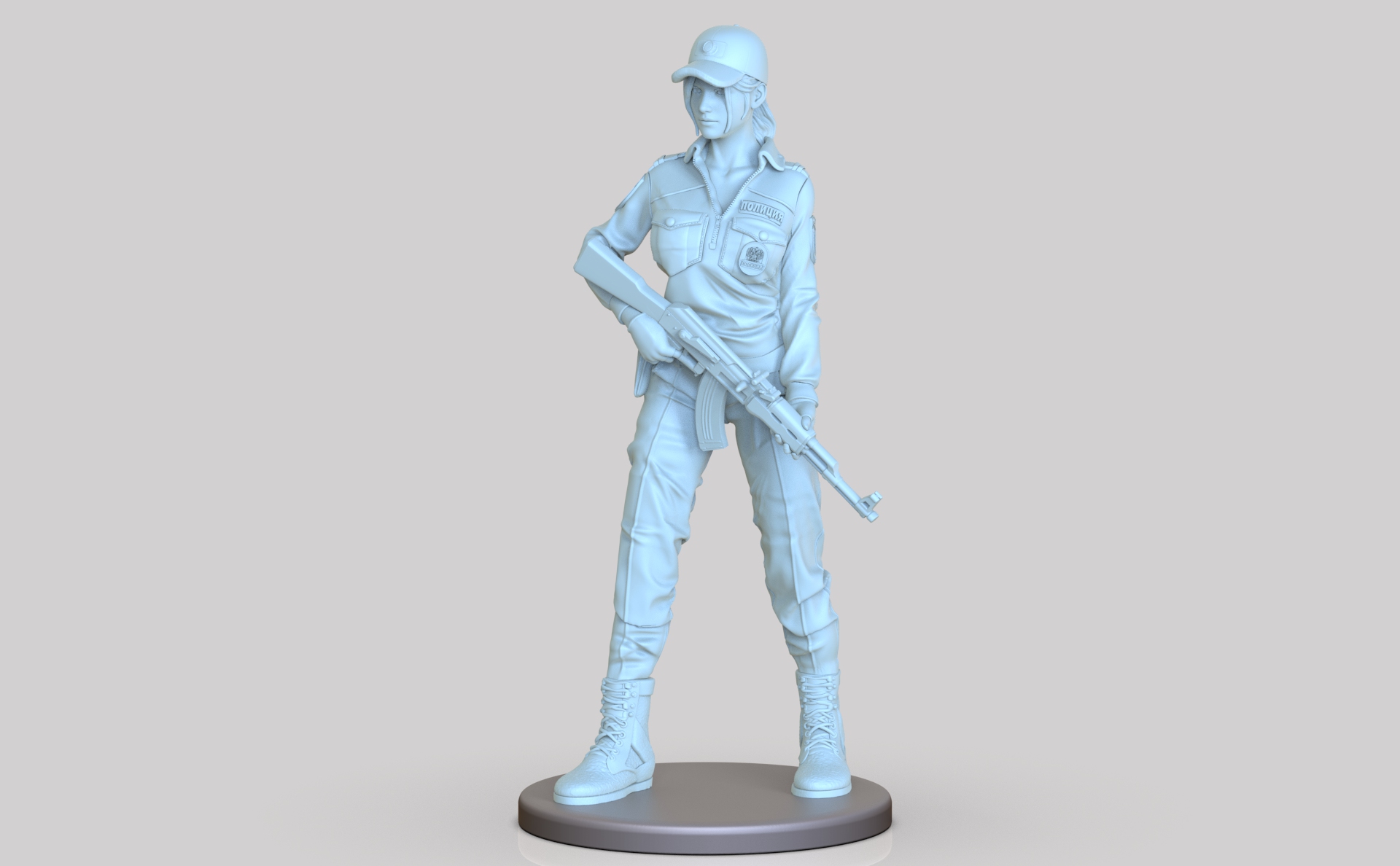 STL file hot cop girl 3D print model 🥵 ・3D printer design to download・Cults