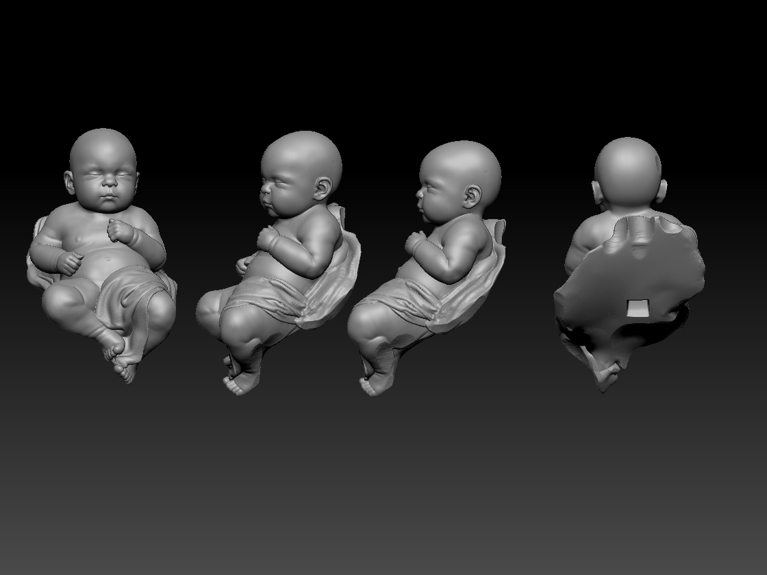 STL file sleeping baby 😴 ・Design to download and 3D print・Cults