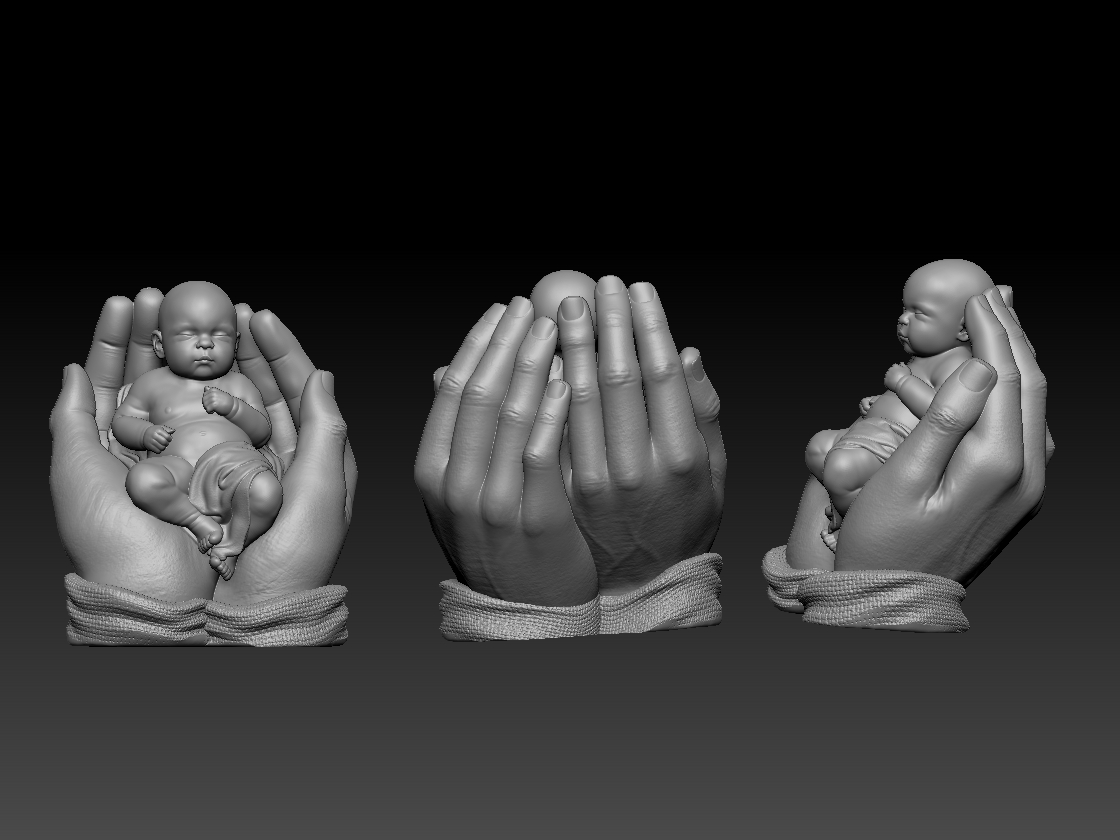 STL file sleeping baby 😴 ・Design to download and 3D print・Cults