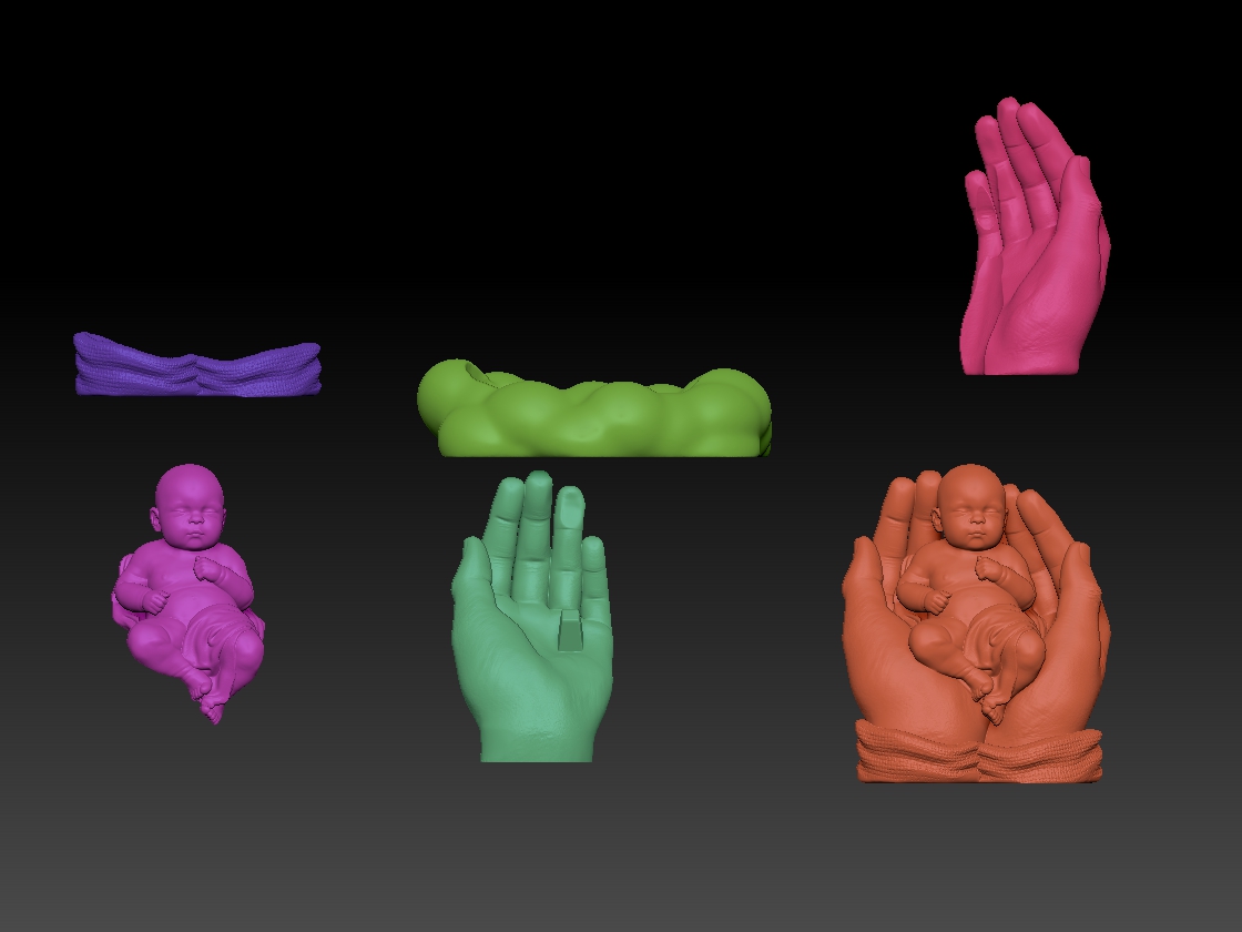 STL file sleeping baby 😴 ・Design to download and 3D print・Cults