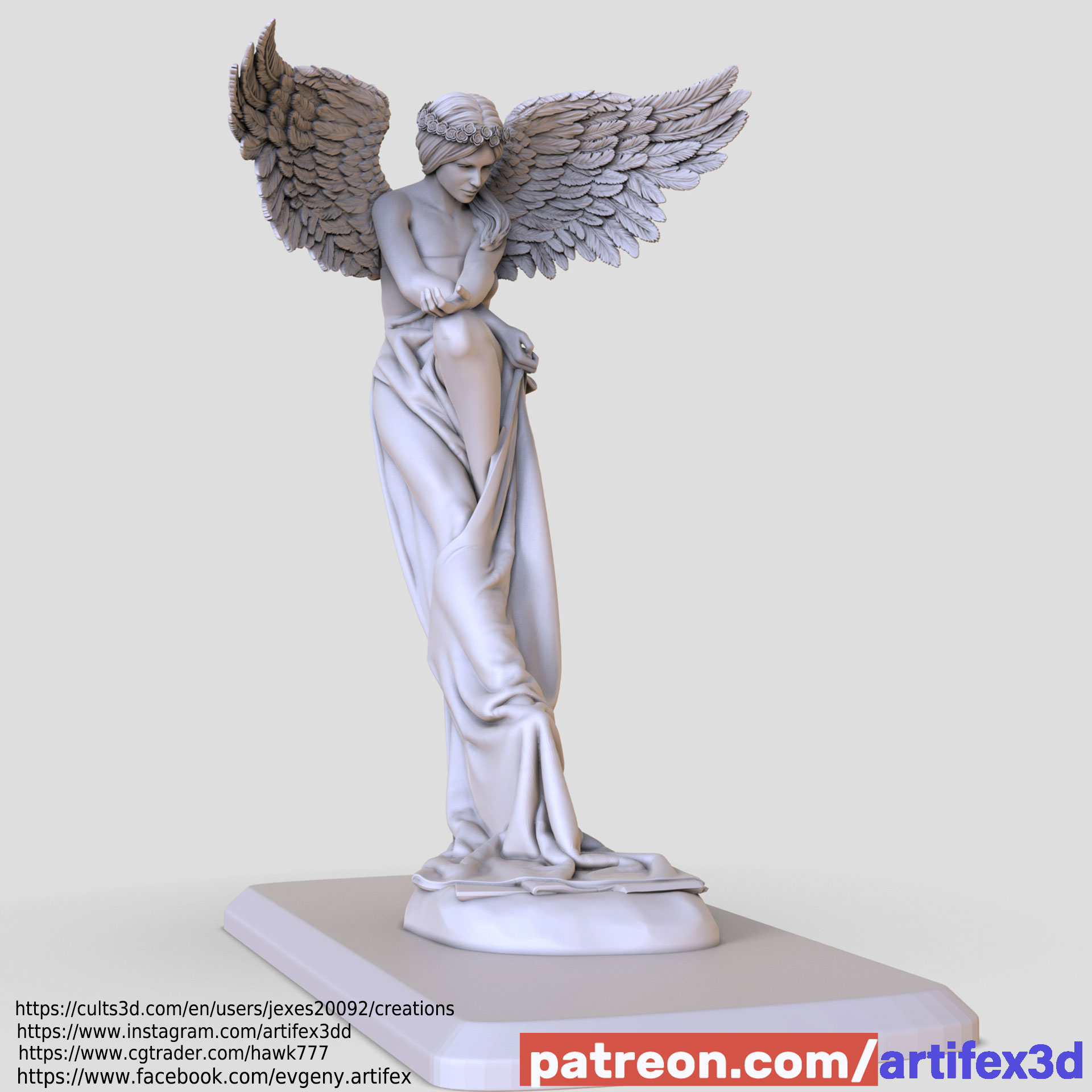 Archivo 3D ángel 🗿 ・Diseño para descargar y imprimir en 3D・Cults