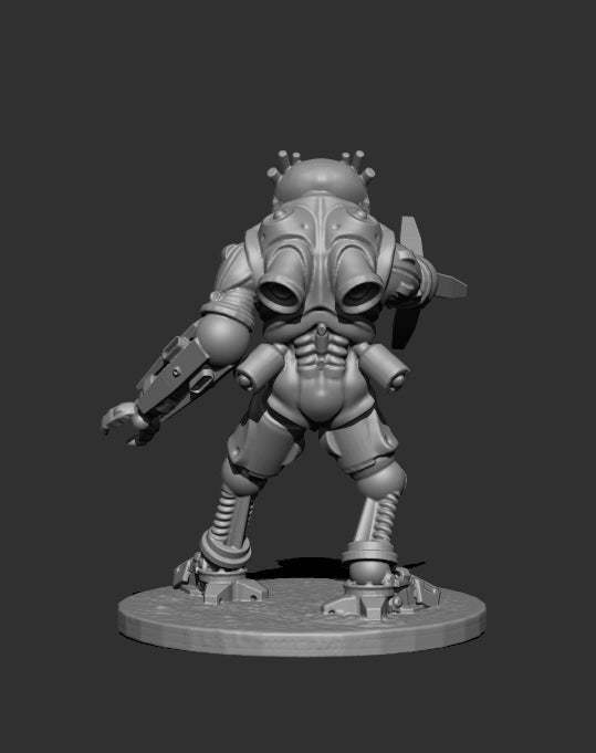 👁️ 4 Eye Monster- Android Alien・Free STL File for ・Cults