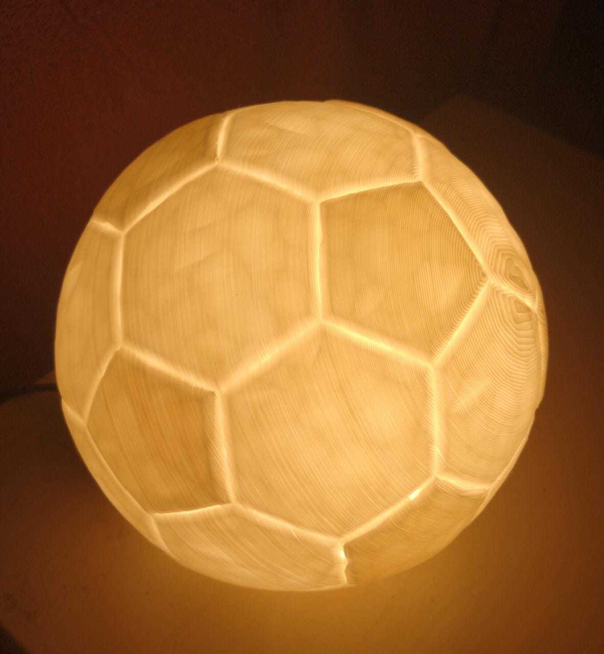 STL file Lamp Futbol Soccer 🔦 ・3D printable model to download・Cults