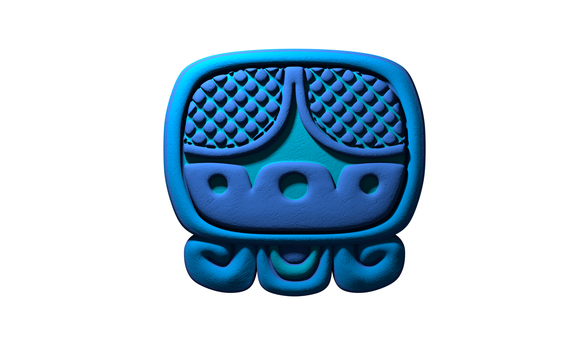 Free STL file Akbal, mayan glyph 🗿 ・3D printable model to download・Cults