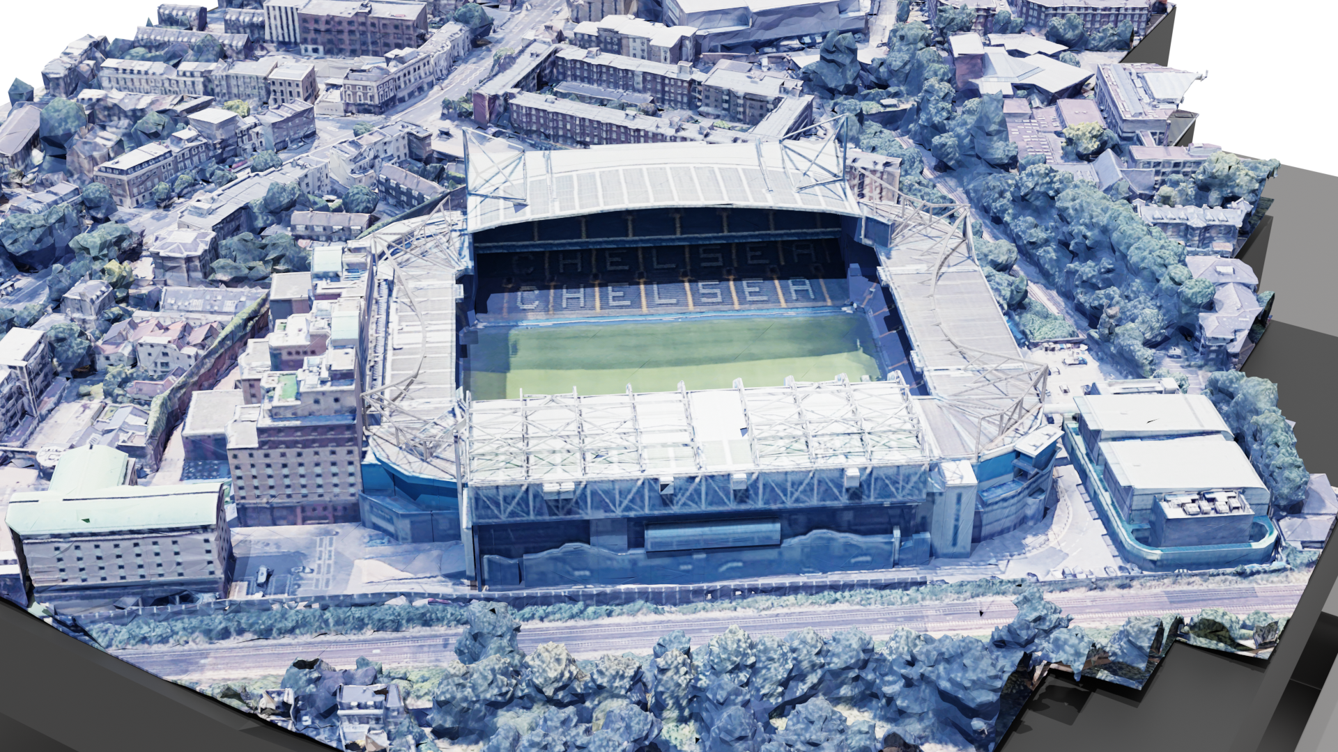 STL file London Chelsea Stadium mockup | London Stamford Bridge mockup ...